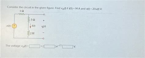 Solved Consider The Circuit In The Given Figure Find VO T Chegg Com