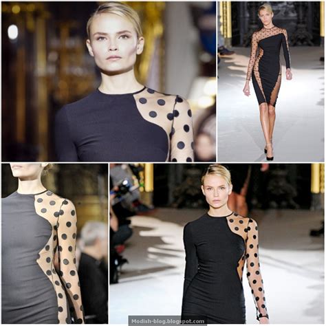 Modish Blog Trend Stella Mccartneys Polka Dot Sheer Knit Dress