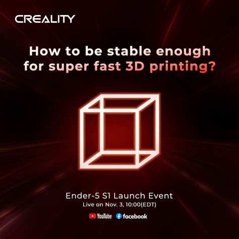 Creality 3d On Linkedin 3dprinting Event Facebook Youtube Ender5
