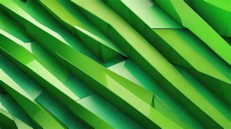 Premium Photo 3d Illustration Of Rows Of Green Polygones Parallelogram Pattern Technology