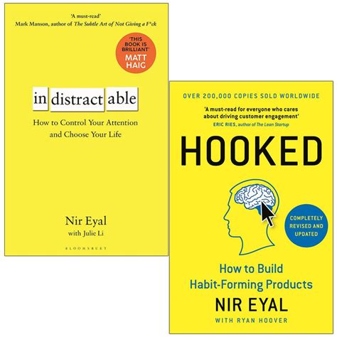 Nir Eyal Collection 2 Books Set Indistractable Hooked The Book Bundle