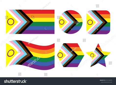 New Progress Pride Flag Progress Pride Stock Vector Royalty Free