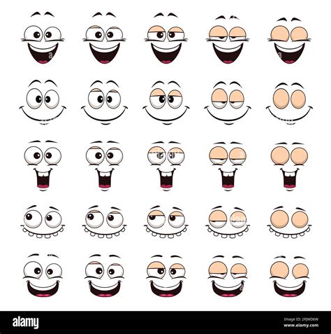 Cartoon Laugh Or Giggle Face And Blink Eye Animation Sprite Sheet With
