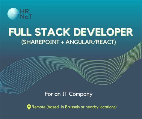 hr net consulting on linkedin fullstackdeveloper sharepoint react