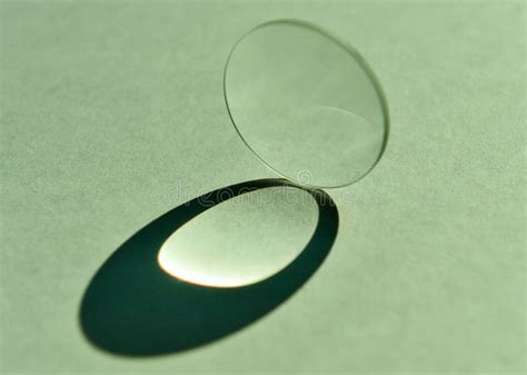 Circular Convex Lens Refracts The Natural Light Stock Image Image Of