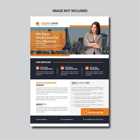 Premium Vector Digital Marketing Agency Flyer Template