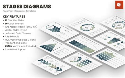 Stages Diagrams PowerPoint Templates TemplateMonster