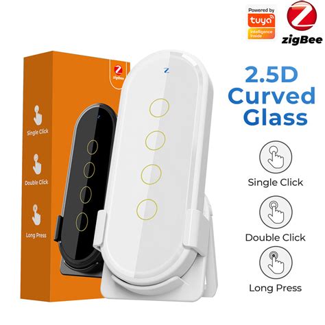 Smatrul Zigbee Tuya Remote Control 4 Gang 12 Scenes Wifi Light Switch