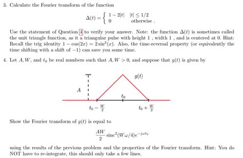 Solved Calculate The Fourier Transform Of The Function Chegg