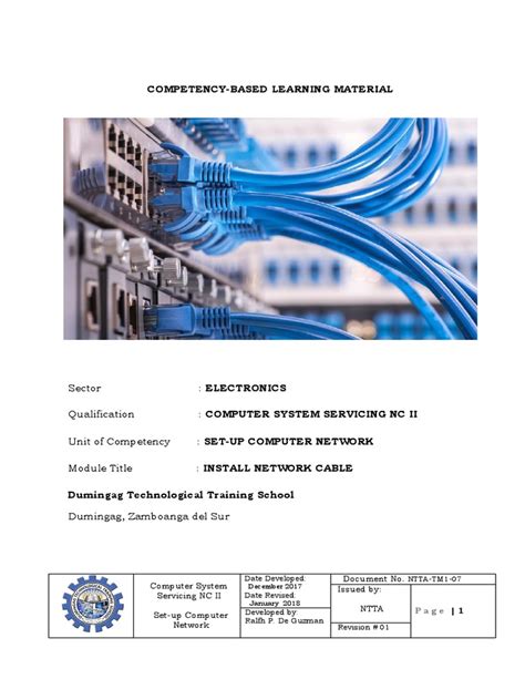 Install Network Cables Pdf Network Topology Network Switch