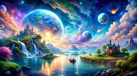 Surreal Dreamscape A Fusion Of Fantasy And Reality In Abstract Art