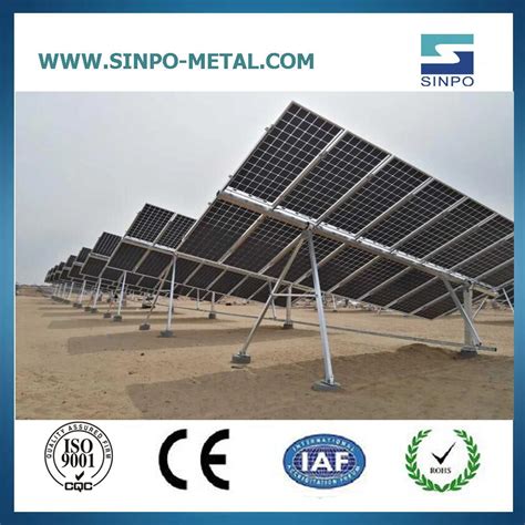 Single Axis Smart Solar Tracking System Solar Tracker Ground Mount PV Tracking Systems China