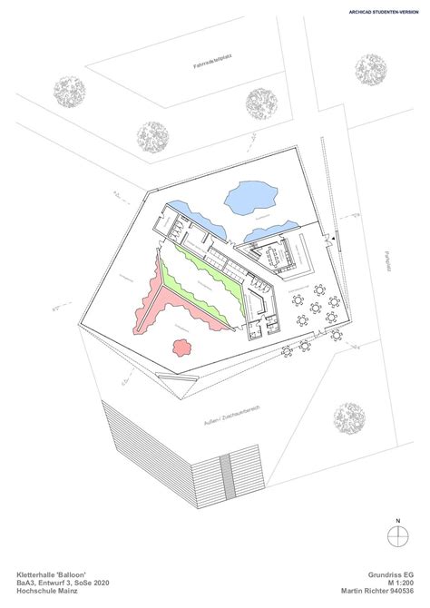 Grundriss Eg Kletterhalle Balloon Architekturobjekte Heinzede