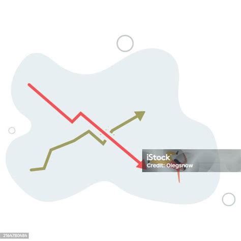 스태그플레이션 경기 둔화 또는 경기 침체 인플레이션이 높아지는 동안 Gdp 성장률이 감소하여 실업 Conceptflat