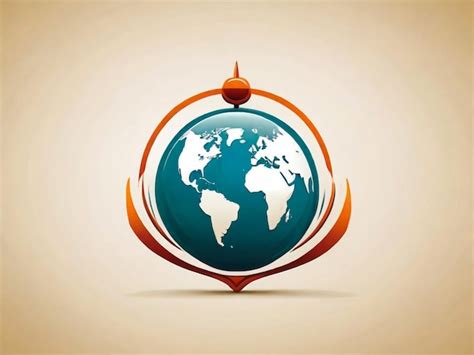 Premium Photo Flat Paper Cut Style Icon Of Globe Vector Illustration
