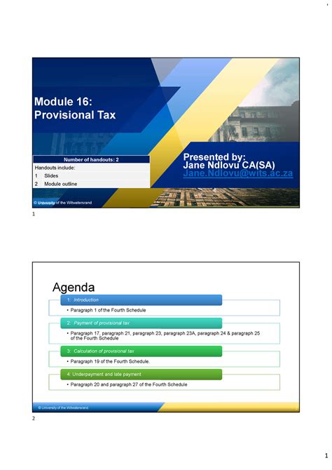 module 16 lecture notes 1 © university of the witwatersrand module 16