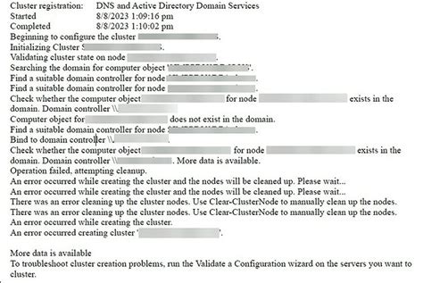 Failover Cluster Error Software And Applications Spiceworks Community