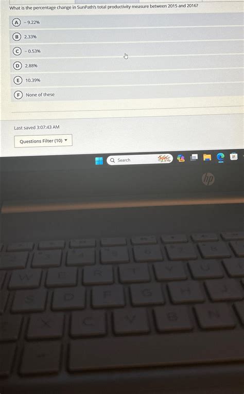 Solved What Is The Percentage Change In SunPath S Total Chegg
