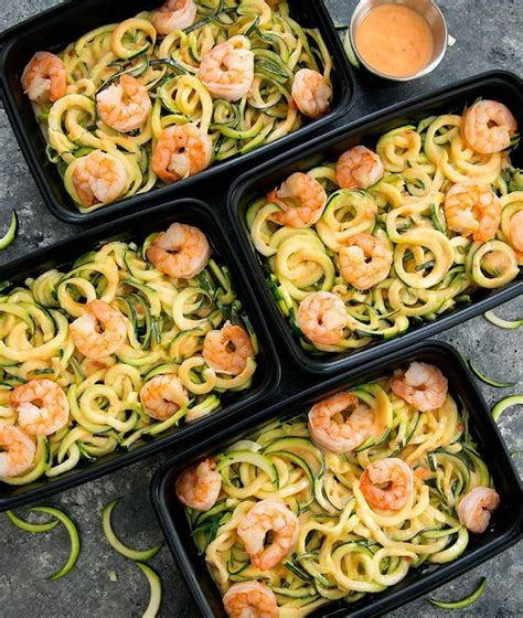 Skinny Bang Bang Zucchini Noodles Meal Prep Kirbies Cravings
