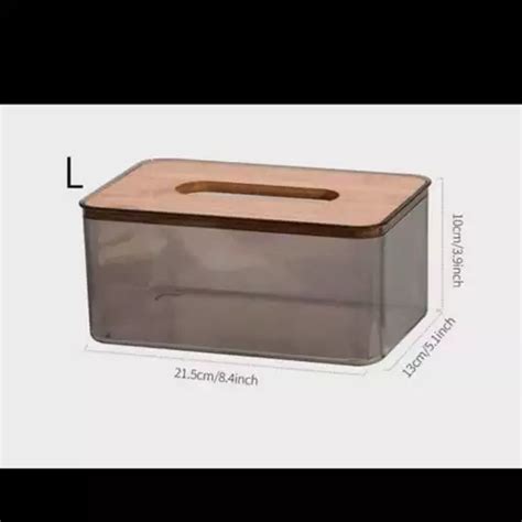 خرید و قیمت جا دستمال کاغذی اکرولیک چوب بامبو وارداتی از غرفه لوازم