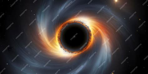 Premium Ai Image Black Holes The Mysterious Objects Of Outer Space Abstract Space Wallpaper Ai