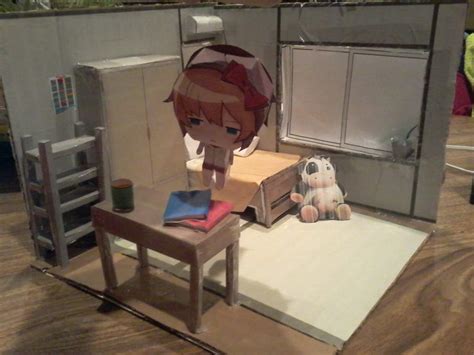 Domo Papercraft Sayori From Doki Doki Literature Club