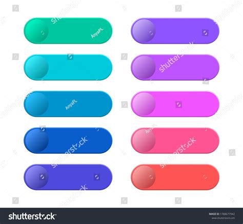 Collection Blank Template Web Buttons Modern Stock Vector Royalty Free 1788677942 Shutterstock