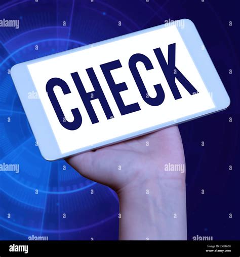 Sign Displaying Check Concept Meaning Mark Click On A Box In Order To Select A Particular