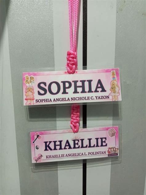 Laminated Name Tag With Lace Lazada PH