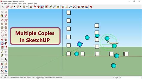 How To Make Multiple Copies In Sketchup Sketchup Tips In Tamil Mds