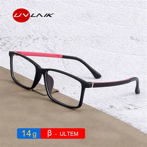 Uvlaik Flexible β Ultem Glasses Frame Men Big Fram Grandado