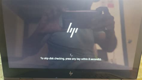 bsod windows 10 startup message to skip disk checking p hp