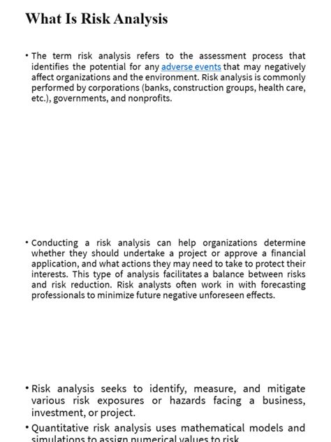 Risk Analysis Pdf Risk Risk Management