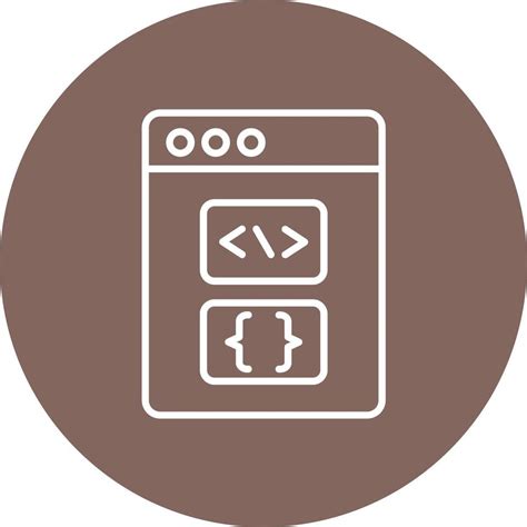 Programming Language Line Circle Background Icon Vector Art At Vecteezy