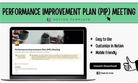 Notion - Performance Improvement Plan (PIP) Meeting Template - Template Road