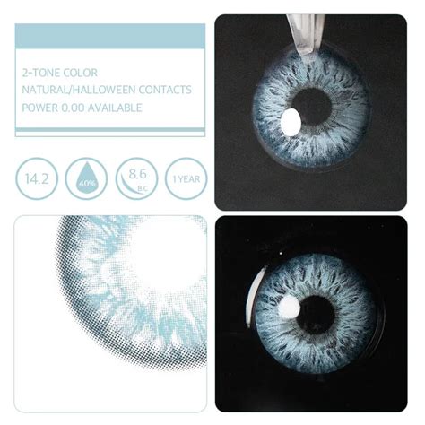 Eyeza Flirting Blue Colored Contacts 1 Year