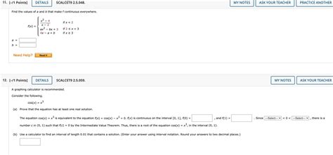 Solved 11 [ 1 Points] Details Scalcet9 2 5 048 My Notes