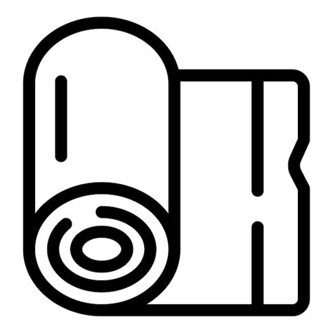 Premium Vector Camping Mat Icon Line Art