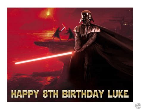 Star Wars Darth Vader Edible Cake Image Cake Topper Party Decoration Cake Toppers