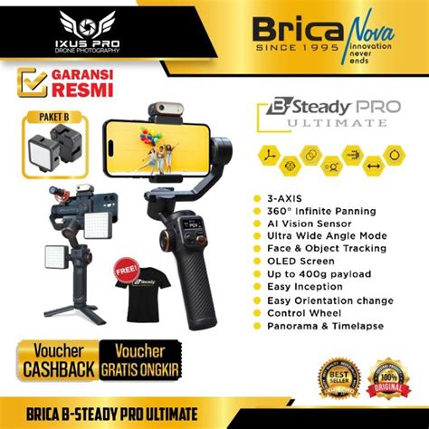 Brica B Steady PRO ULTIMATE 3 Axis Gimbal Bsteady Pro Ultimate