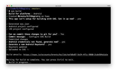 expo application services eas build and submit r expojs