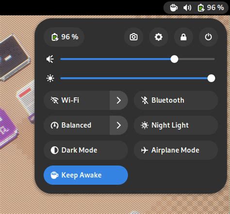 Keep Awake GNOME Shell Extensions