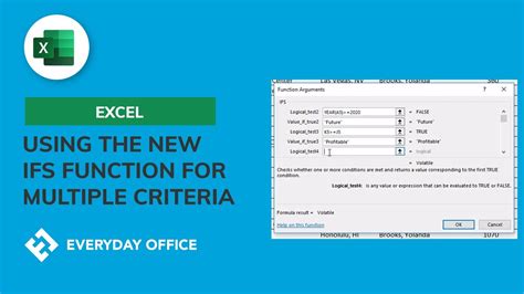Using The New Ifs Function To Replace Nested If Functions Youtube