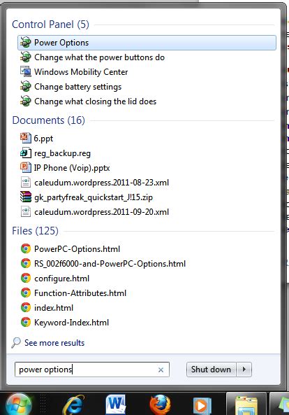 Power Options In Windows Caleudum