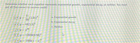 Solved Determine whether each equation represents | Chegg.com