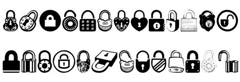 Lock Font