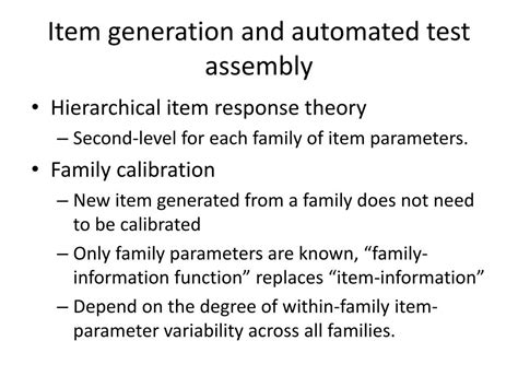 Ppt Optimal Test Design With Rule Based Item Generation Powerpoint Presentation Id4695792