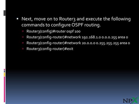 Route Redistribution Between Ospf And Eigrp Pptx