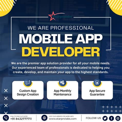 Develop a mobile app in flutter by Starprolabs | Fiverr