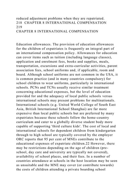 Objectives Of International Compensationwhen Developing Internatdocx